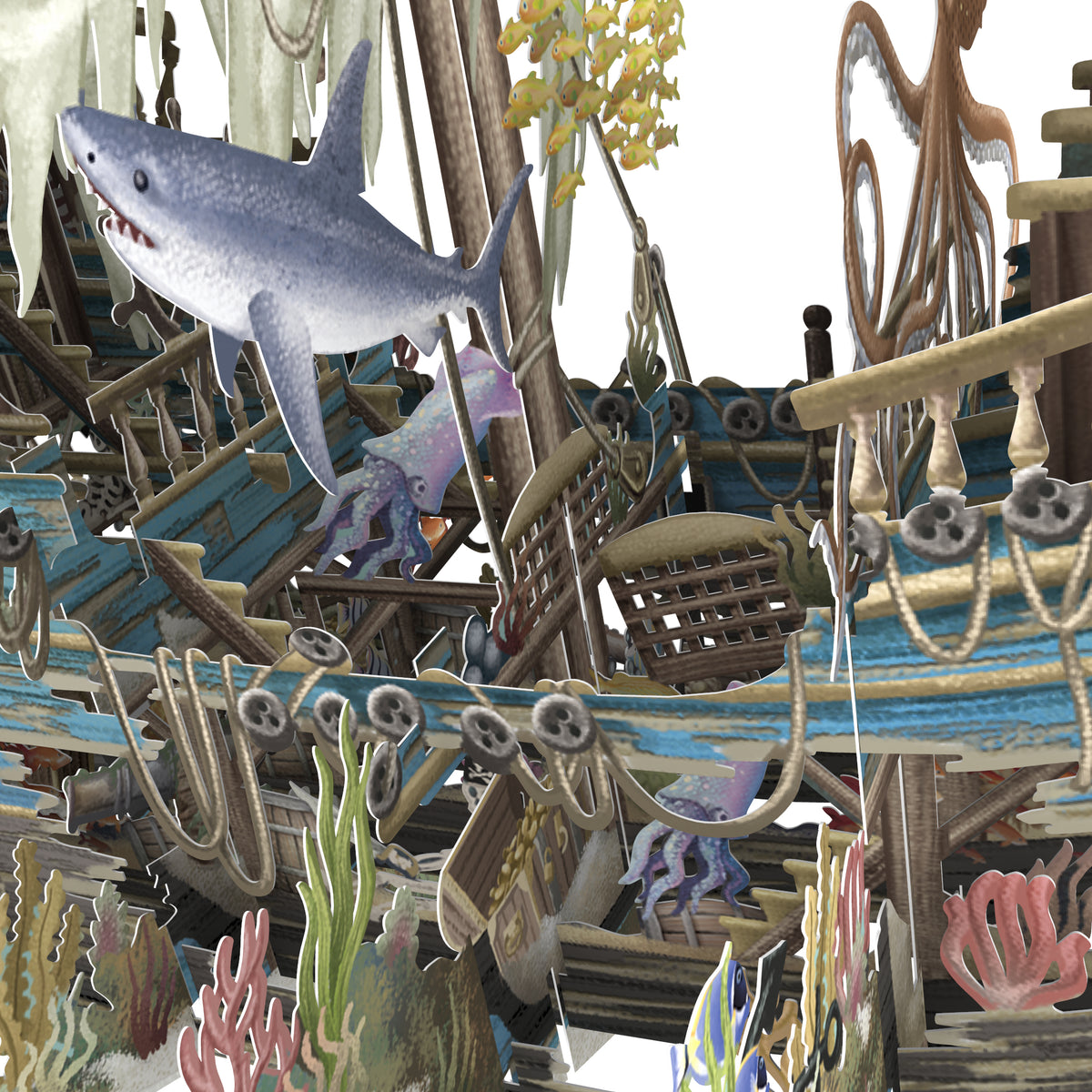 "Sunken Galleon" - 3D Pop Up Greetings Card – Me&McQ