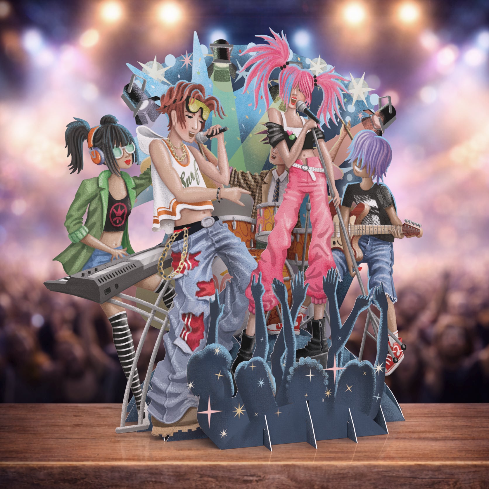 "Pop Up Pop!" Top of the World Pop Up Greetings Card – Me&McQ