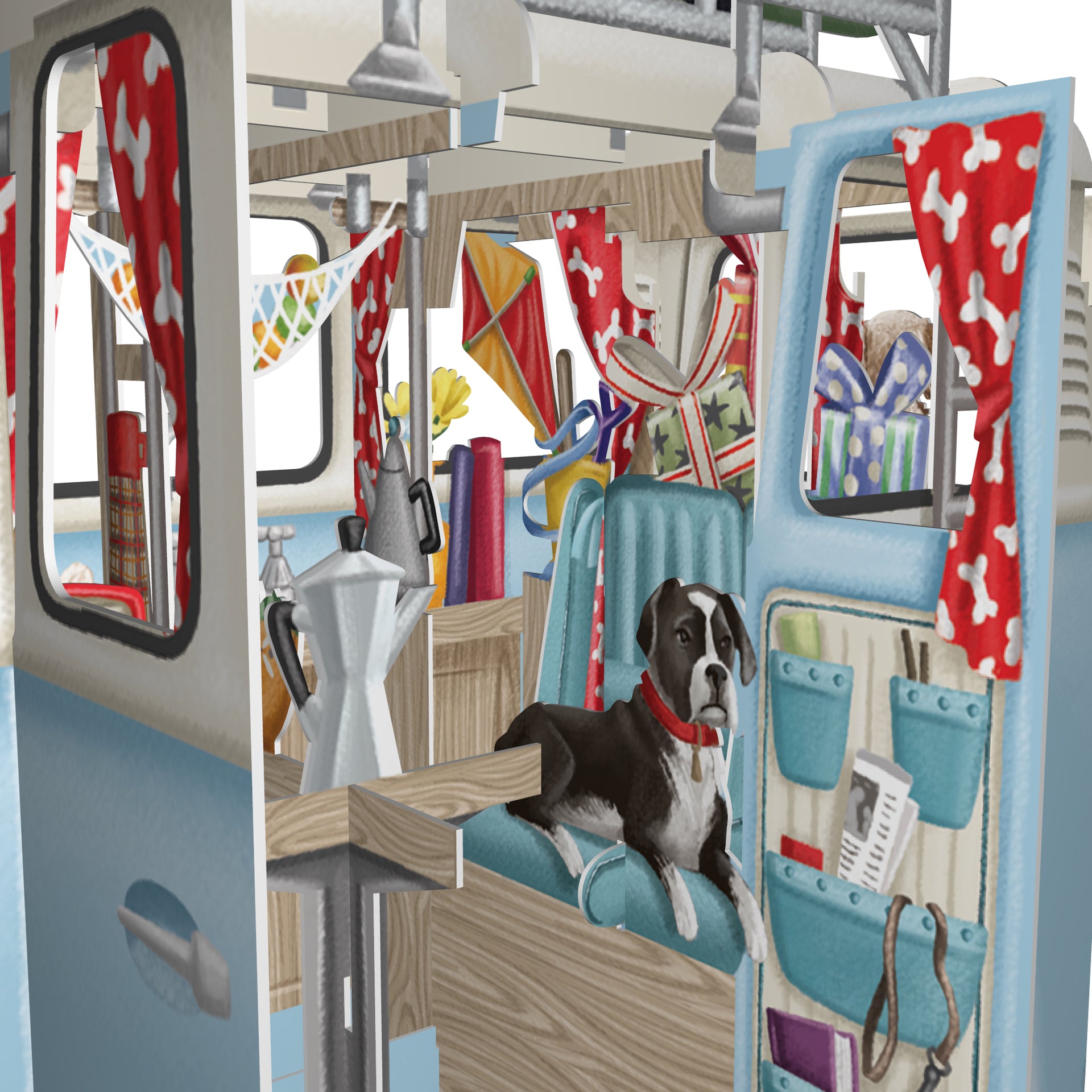 "The Camper Van" - 3D Pop Up Greetings Card – Me&McQ