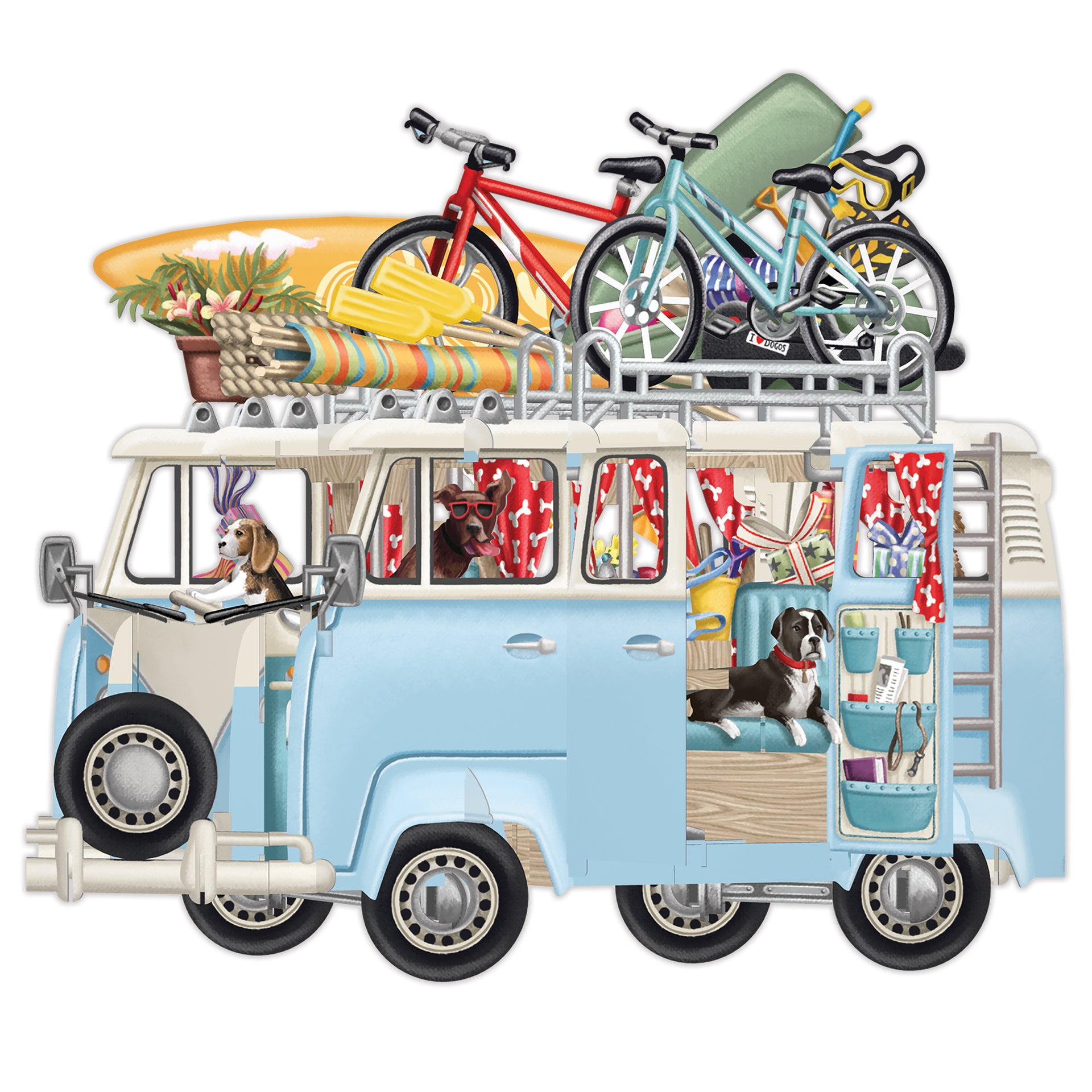 "The Camper Van" - 3D Pop Up Greetings Card – Me&McQ