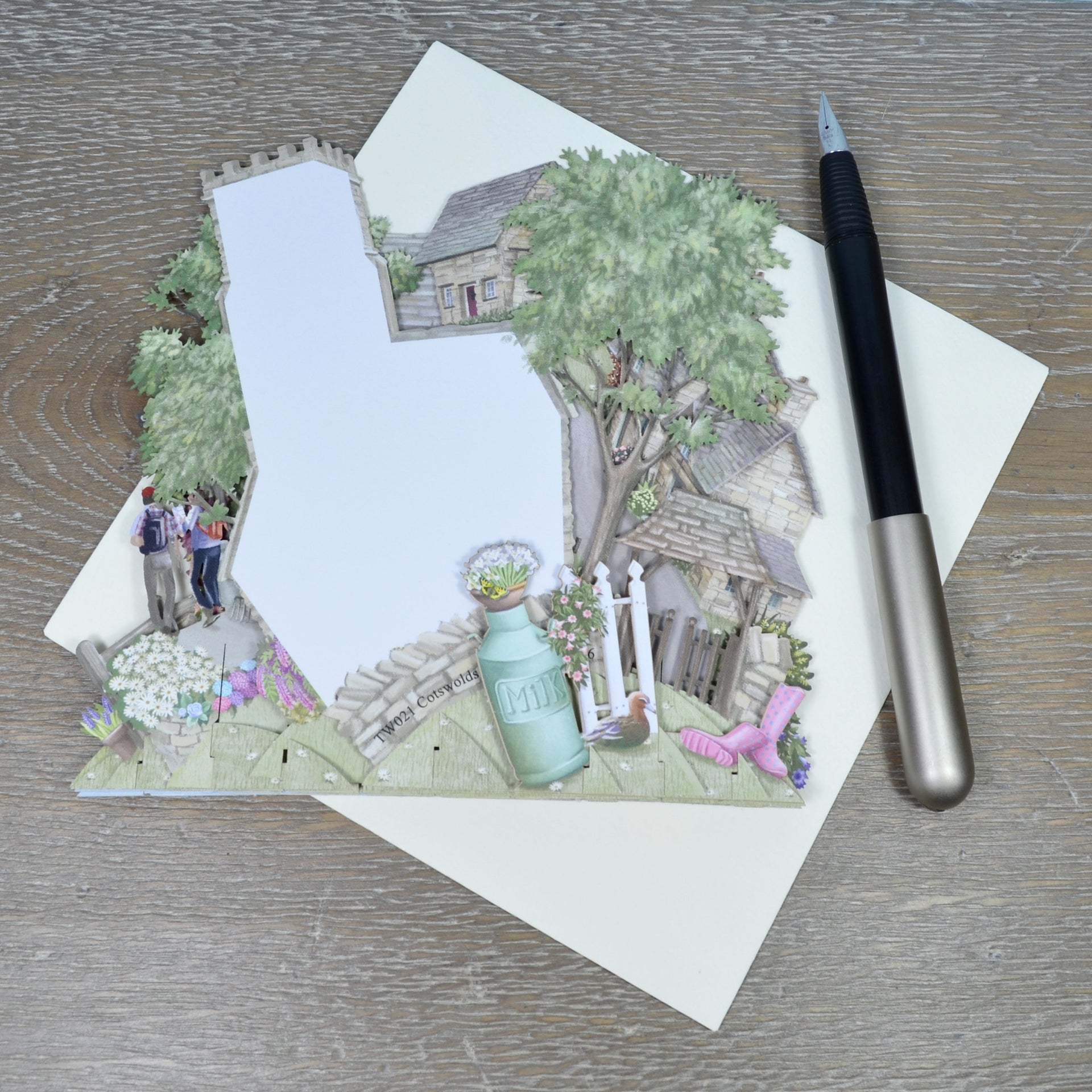 "The Cotswolds" - Top of the World Pop Up Greetings Card – Me&McQ
