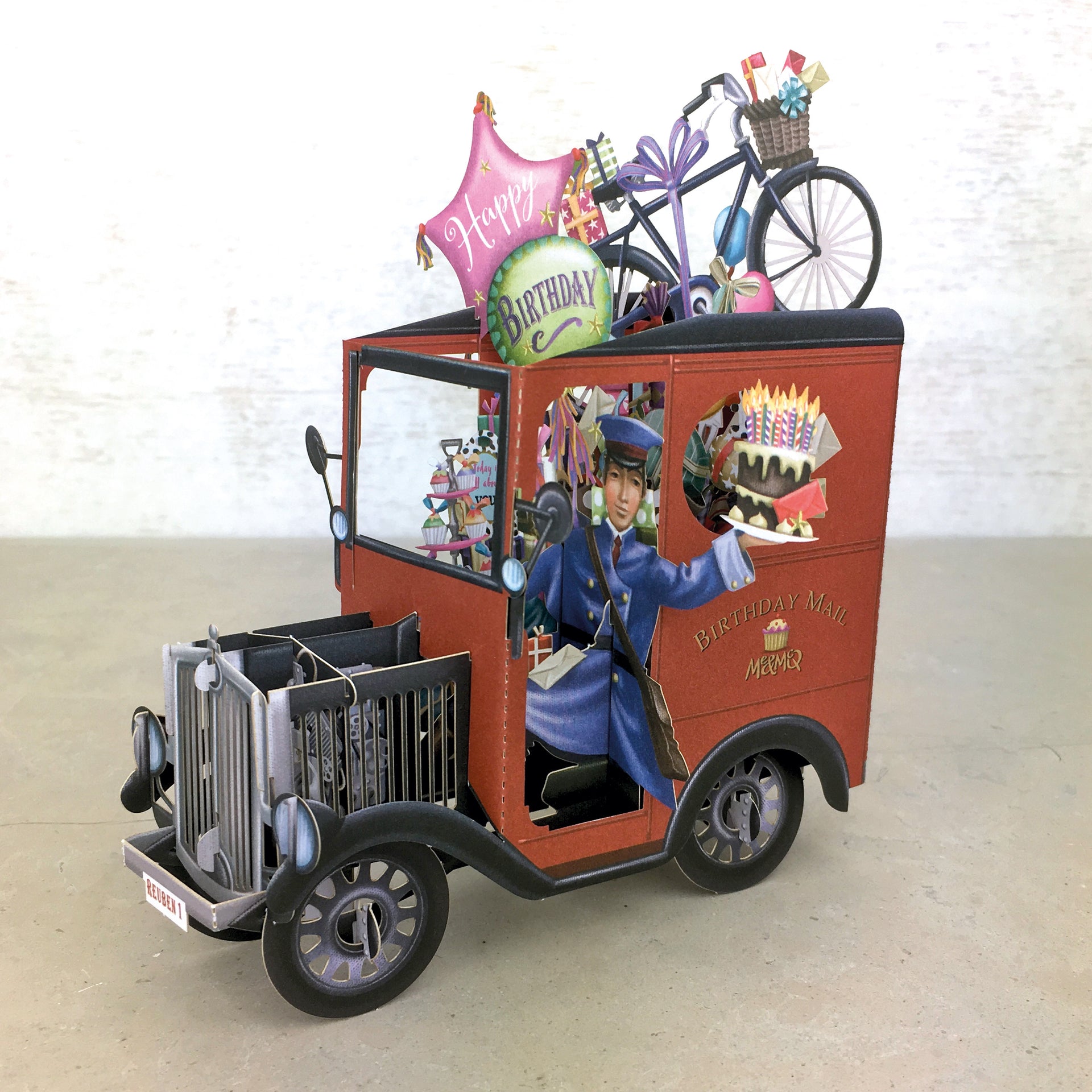Birthday Postman - 3D Pop Up Greetings Card |Me&McQ