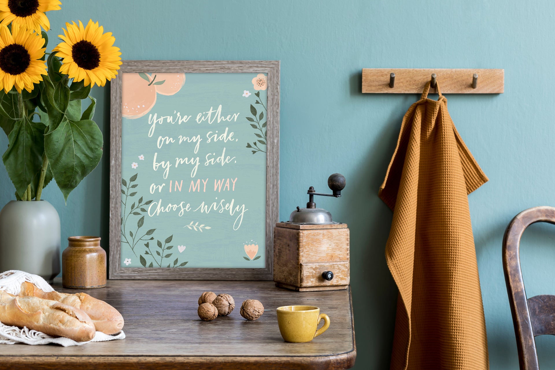 "By My Side" Art Poster – Me&McQ