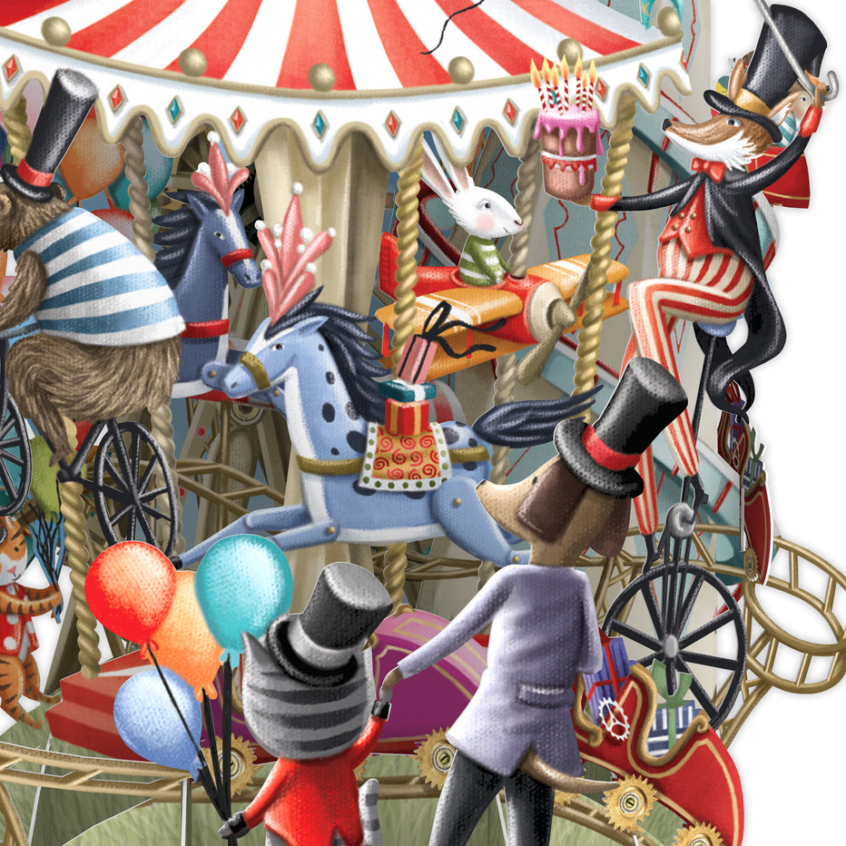 Carousel Capers - Top of the World Pop Up Greetings Card – Me&McQ
