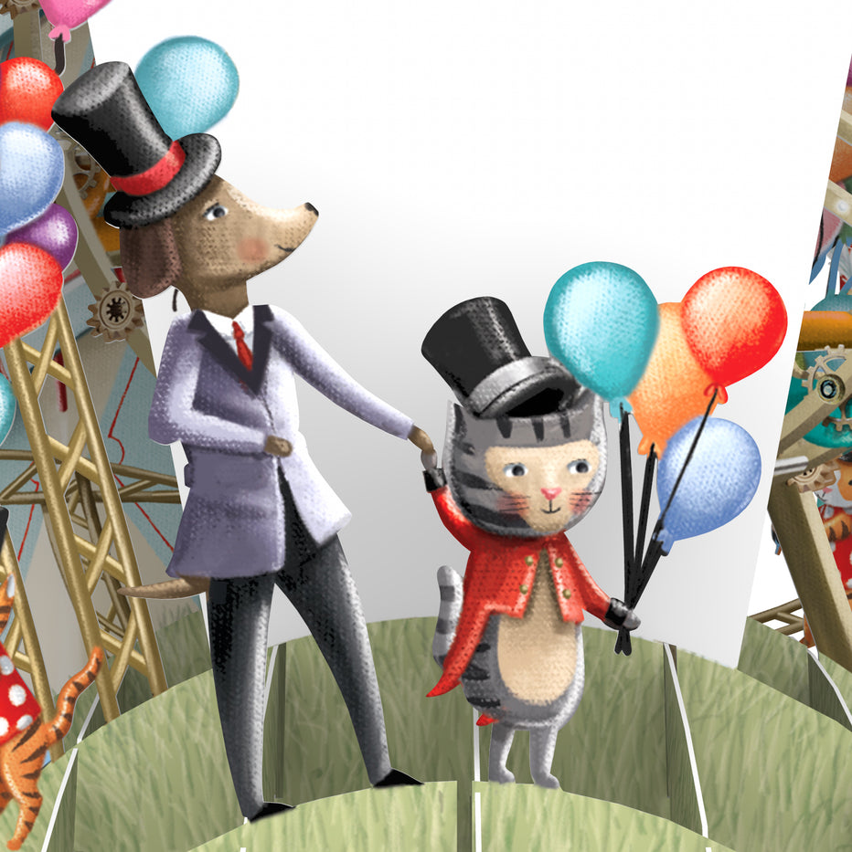 Carousel Capers - Top of the World Pop Up Greetings Card – Me&McQ
